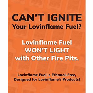 Exclusive Fuel for Lovinflame Fireplaces Fire Pits Firebowls Candles Non-Toxic, Non-Flammable, Water-Soluble, Safe for Transportation & Storage (1 Liter)