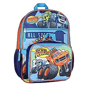Blaze and the Monster Machines Backpack Set Lunch Box Pencil Case Key Chain Metal Carabiner
