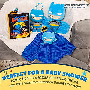 My First Comic Soft Book - Kids Preferred DC Comics The Batman Brave Little Heros Baby Crinkle Soft Sensory Book with Soft Fabric for Babies, 6.25x9 Inch