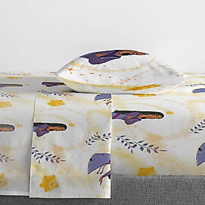 Jay Franco Disney Wish Twin Size Sheet Set - Super Soft Kids 3 Piece Bedding Set Features Asha, Valentino, & Wishing Star - Microfiber Sheets Includes Reversible Pillow Cover