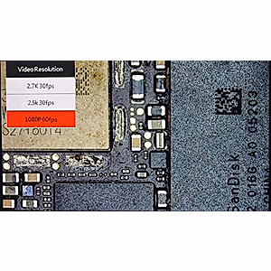 HAYEAR 34MP 1080P 60FPS 2K Full HD HDMI USB C-Mount Electronic Industry Microscope Camera Kit Digital Magnifier for PCB Repair + 100X C-Mount Lens+8" HD LCD Monitor + 40 LED Illumination Lamp