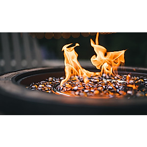 Global Outdoors Wine Barrel Gas Fire Pit 27L X 27W X 24H