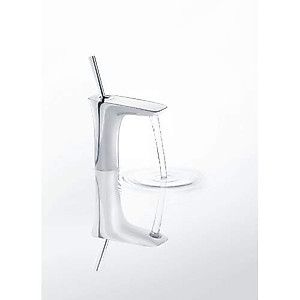 hansgrohe PuraVida Avantgarde Luxury Easy Clean 1-Handle 1 9-inch Tall Bathroom Sink Faucet in Chrome, 15070001