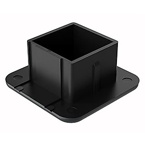 American Black Metal Flag Trailer Hitch Cover - Patriotic Flag Plug (Black, Fits 2'' Receivers)