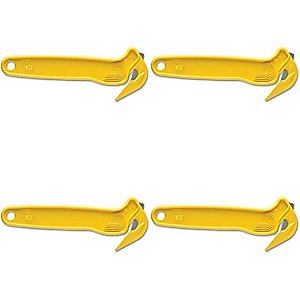 Pacífico Handy Cutter dfc364 Film Cutter, W/fita divisor, descartáveis, Amarelo, 4 pacotes_AB
