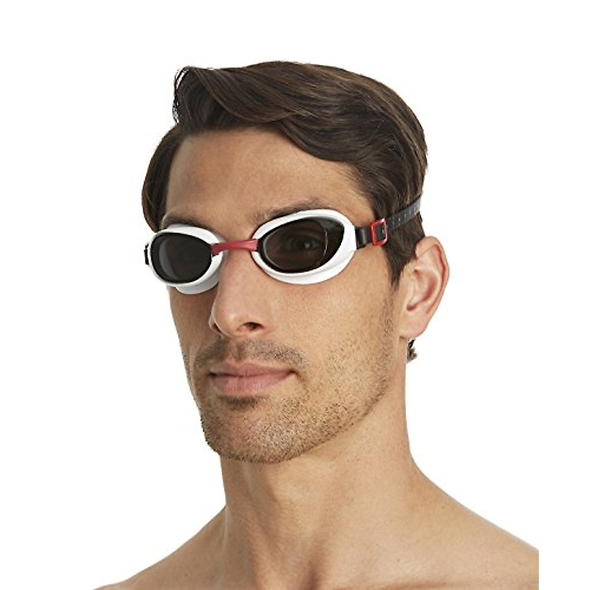 Speedo Adult Aquapure Goggle - Red/smoke