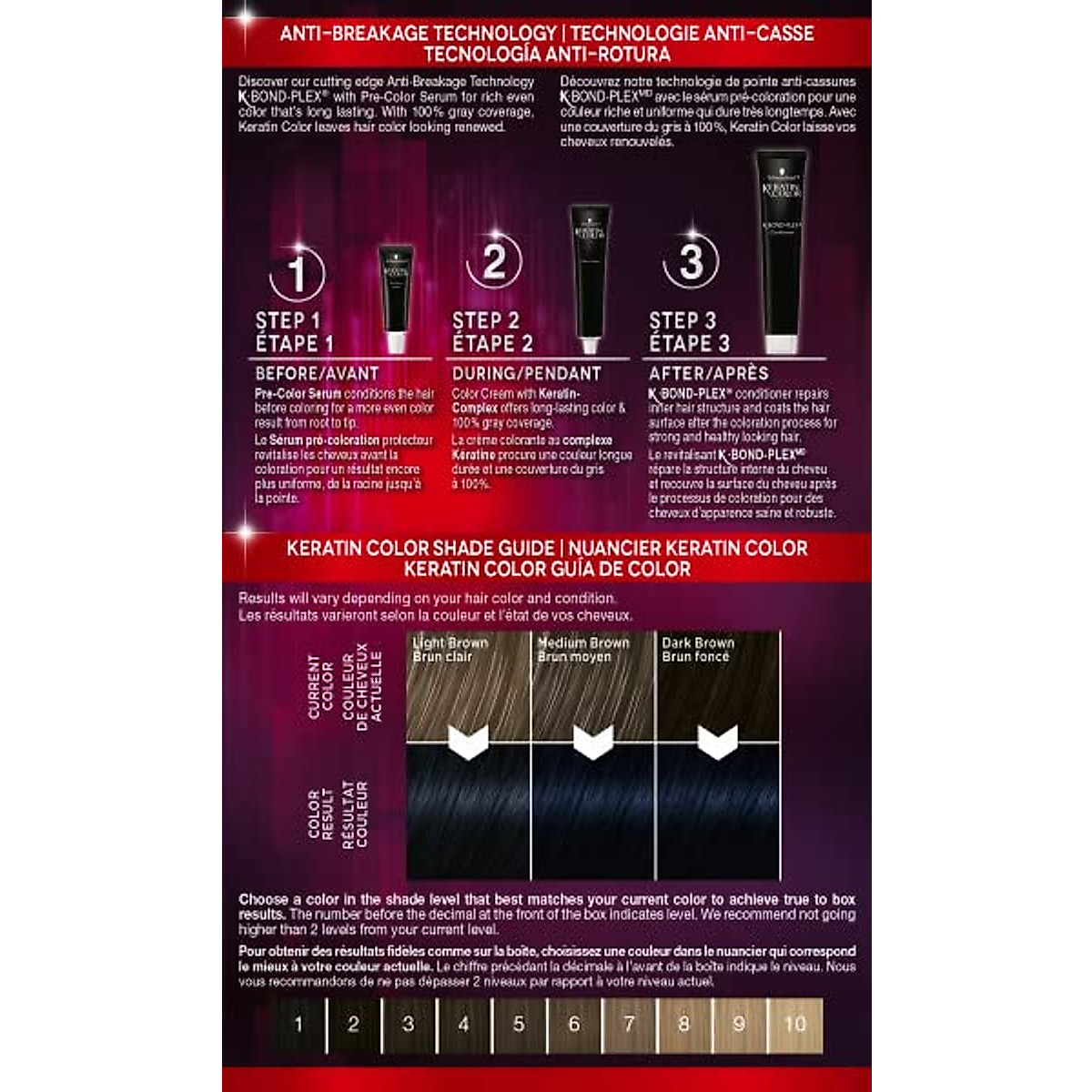 Schwarzkopf Keratin Color Permanent Hair Color Cream, 3.11 Deep Dark Blue