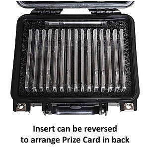 Case Club 31-16 Graded Card Slab Collector Case - Slotted Storage Fits 16+ Slabs, 134 Sleeves, 536 Loose Cards - Travel Case fits Pokemon & Sports Trading Graded Slabs - Waterproof - Heavy Duty