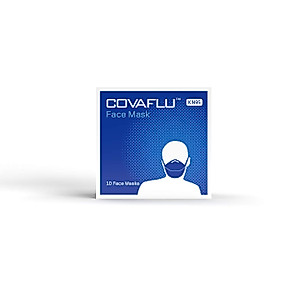 Covaflu KN95 Face Mask Pack of 10 Fold Flat Masks Comfortable Fit