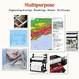 INK+ YOUEXPERT PFI-107 6Pcs Cartridges Replacement for Canon PFI-107, Work with ImagePROGRAF IPF670 IPF680 IPF685 IPF770 IPF780 IPF785 ( 2MBK,1BK,1C,1M,1Y)