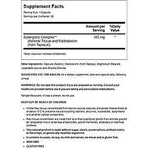 Natural Sources All Adrenal Capsules, 60 Count