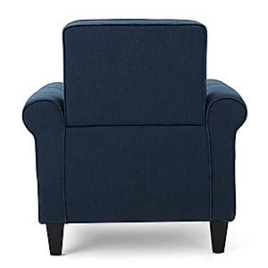 Christopher Knight Home Freemont Fabric Club Chair, Dark Blue Dimensions: 30.75”D x 28.75”W x 33.00”H