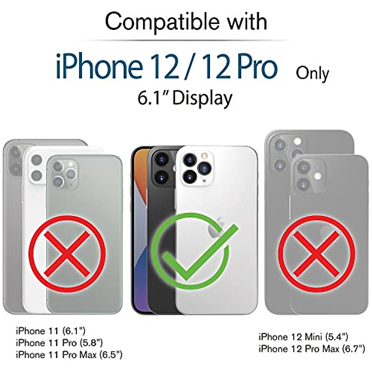 Vena vArmor Rugged Case Compatible with Apple iPhone 12 / iPhone 12 Pro (6.1"-inch), (Military Grade Drop Protection) Heavy Duty Holster Belt Clip Cover with Kickstand - Space Gray