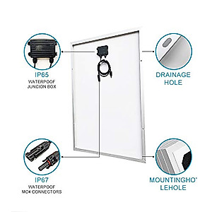 1120W Wind Solar Power Off Grid 24V Battery Charging Kit : 400W Wind Turbine + 6pcs 120W Solar Panel + Controller & Accessories for Home Garage Garden Farm Cabin