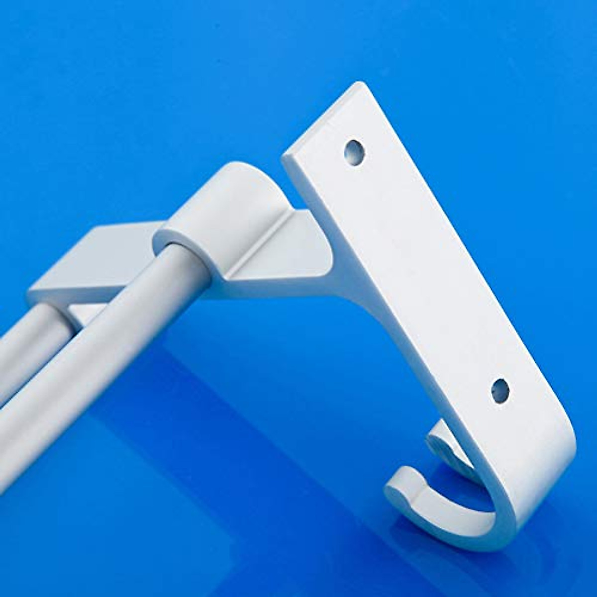 Yardwe Towel Bar Double Towel Hanger Holder Wall Mounted Metal Bath Towel Rack Organization for Bathroom (Silver) 38cm