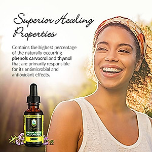 Louianna - Organic Wild Oregano Oil, Pure Oil of Oregano Drops, Wild Oregano Essential Oil with 80 Percent Carvacrol, Oregano Oil Drops for Oral or Topical Use, 30 mL