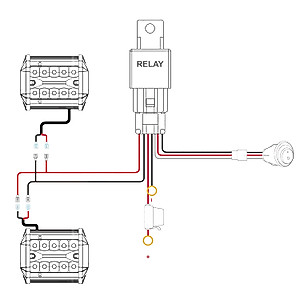 Nilight LED Light Bar 2PCS 60W 4Inch Triple Row Spot Flood Combo Lights w/Wiring Kit for Fog Light Driving Light Work Light on Off-Road Truck SUV ATV UTV, 2 Years Warranty