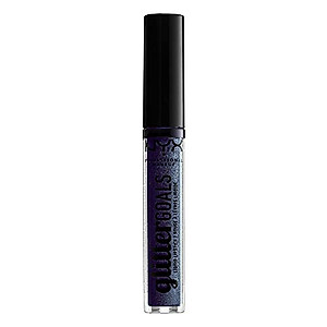 NYX PROFESSIONAL MAKEUP Glitter Goals Liquid Lipstick - Oil Spill (Black With Blue And Purple Glitter)