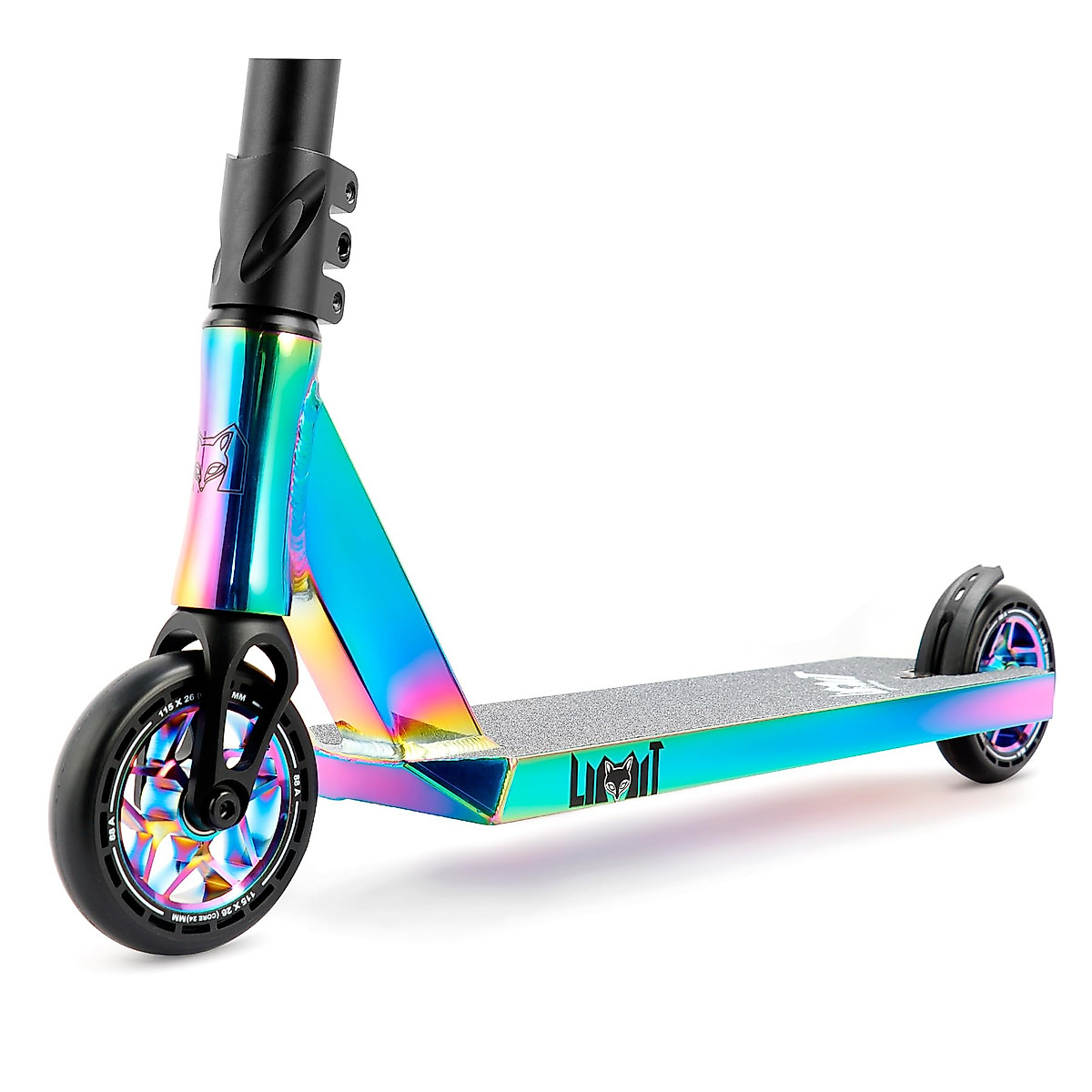 LMT01-V2 Professional Scooter-Trick Scooter-Intermediate Professional Stunt Scooter Suitable - Children, Teenagers Adults 8 Years Old Above-Durable (Black Color)