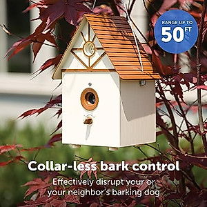 PetSafe Outdoor Ultrasonic Bark Control - Viral on TikTok - No Barking Deterrent for All Dog Sizes - Up to 1/4 Acre Coverage - Weatherproof - Great for Backyards - Bird House Design