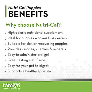 Tomlyn High Calorie Nutritional Supplement (Nutri-Cal®) for Puppies, 4.25 ounce (2 Pack)