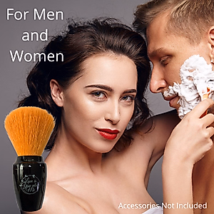 Shave Brush for Men - Barber Shaving Brush - Travel Shave Brushes - Synthetic Shaving Brush - Wet Shave Products for Men Women