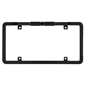 BOYO VISION VTL375TJ - Ultra Slim Full-Frame License Plate Backup Camera with Active Parking Lines (Black)