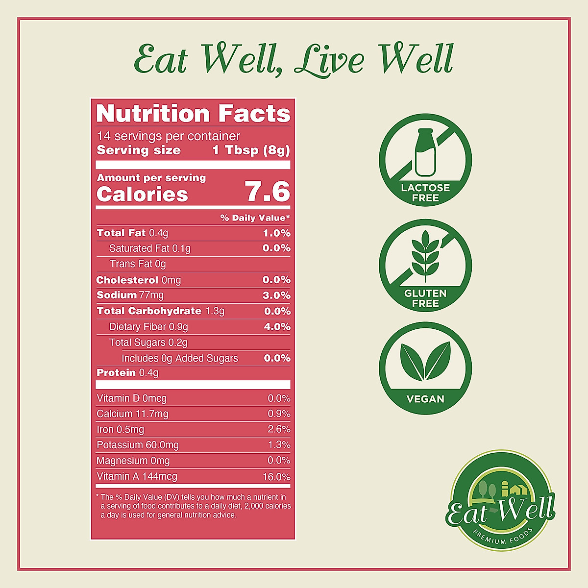 Eat Well Sumac Spice Powder 4 oz Shaker Bottle, Ground Sumac Berries, 100% Natural Traditional Middle Eastern Spices, Sumac Seasoning with Pure Gourmet Ingredients for Cooking, Tangy and Citrusy