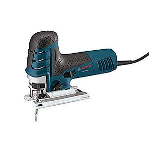 BOSCH JS470EB Corded Barrel-Grip Jig Saw - 120V Low Vibration, 7 Amp Variable Speed for Smooth Cutting up to Up To 5-7/8 Inch on Wood, 3/8 Inch on Steel For Countertops