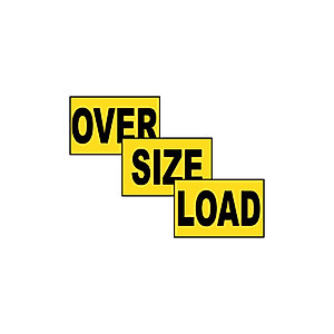 ComplianceSigns.com 3 Piece Over Size Load Sign, 72x12 inch Magnetic for Transportation