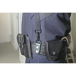 Shirt Lock Undergarment Duty Suspenders | Heavy Duty Elastic Duty Belt Suspenders | Slim and Hidden Duty Accessory