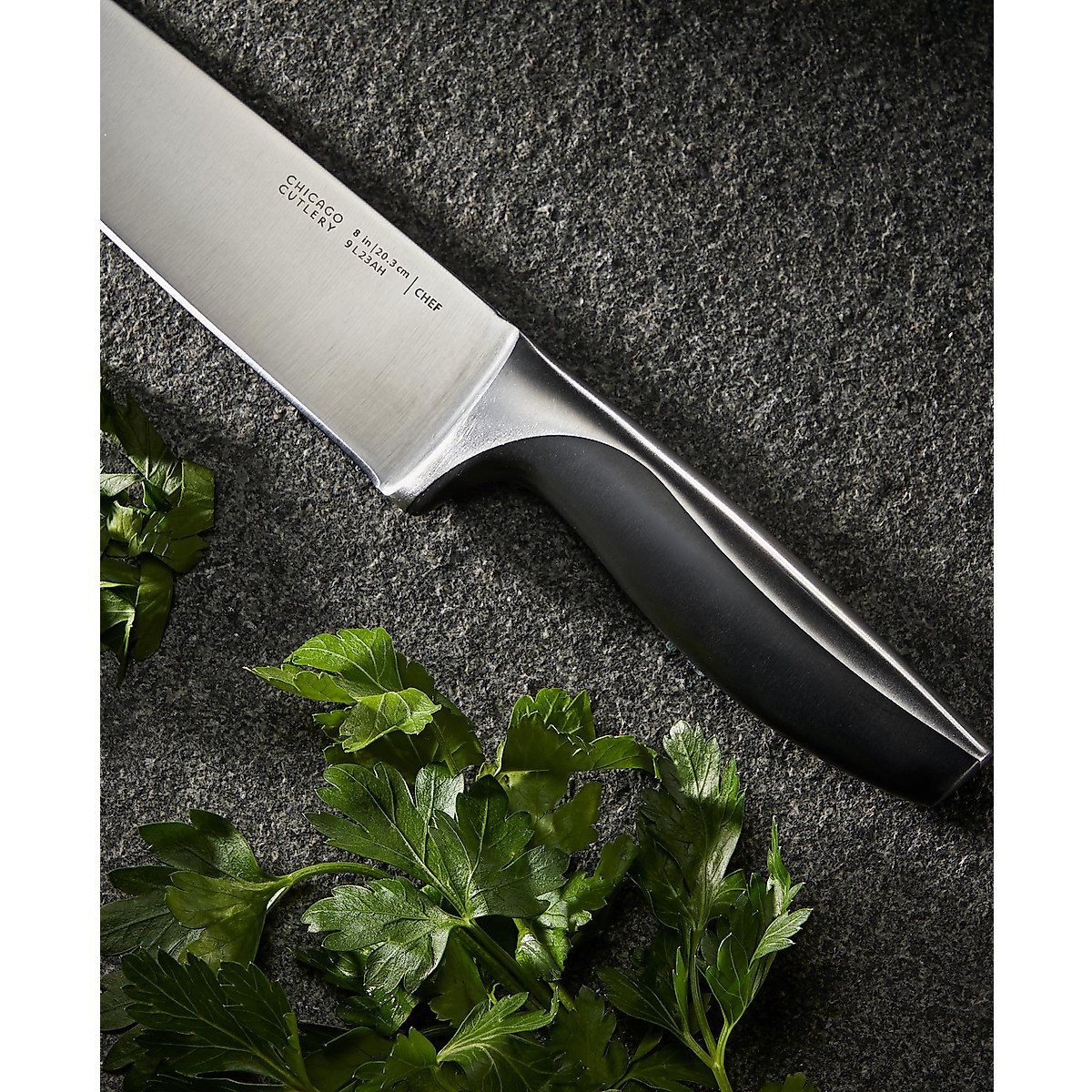 Chicago Cutlery Avondale (12-PC) Built-In Sharpener Kitchen Knife Block Set with Steak Knives, Ergonomic Handles and Sharp Stainless Steel Professional Chef Knife Set