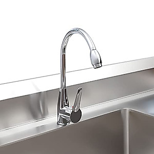 Utility Sink Stainless Steel Commercial Restaurant Kitchen Sink Free Standing Sink with Single Bowl Small Utility Sink for Laundry Workshop Garage (39.3" L x 23.6" W x 36.7" H, with Faucet)