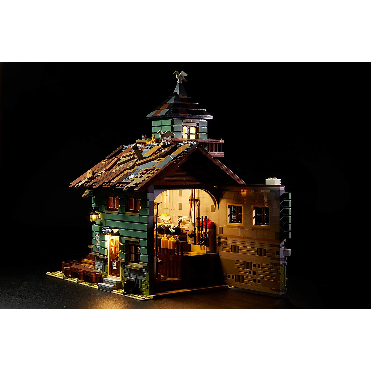 LED Lighting Kit for Lego Old Fishing Store - 21310 (Lego Set NOT Included)