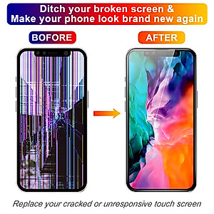 Premium for iPhone 11 Pro MAX Screen Replacement (6.5 inch) 3D Touch Screen Full Repair kit, Display Digitizer Glass Assembly with Waterproof Adhesive, Tools Set, Tempered Glass, Instruction