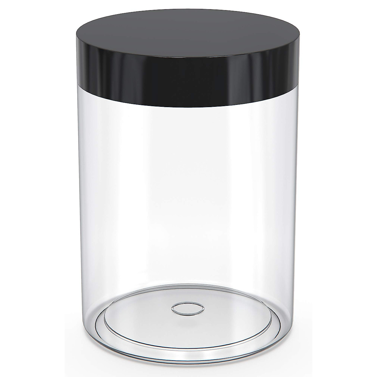 MABUA 8oz Plastic Containers with Lids 30 Pack BPA Free, Clear Empty Refillable Round Sugar Scrub small 8 Oz Plastic Jars with Lids for Cosmetics, Lotions, Body Butter, Liquid Slime & Beauty Products