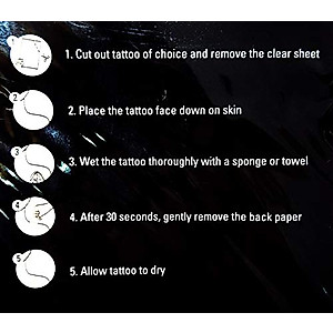 PARITA Small Tattoos Cross Wing Temporary Tattoos Stickers Wing Cartoon Tattoo Fake Body Neck Arm Leg Chest Shoulder Hip Tattoo Removable Style Fashion Fantasy Fun Party (Pack 3 PCS.) (06)
