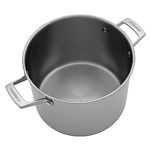 HENCKELS Pasta Pot with Lid and Strainers, 8.5-qt, Stainless Steel