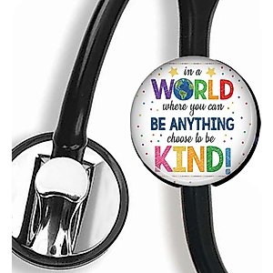 SUYOLA In World Stethoscope Tag,Steth ID Tag,Nurse Badge,StethoscopeTag Black