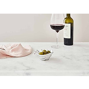 nambe Oceana Sea Shell Dip Bowl | Chilled Serving Dish For Dip, Hummus, Dressing, Salsa, Guacamole | Prep-Ahead | 4.5-Inch | Design by Wei Young | Made Of Metal Alloy (Silver)