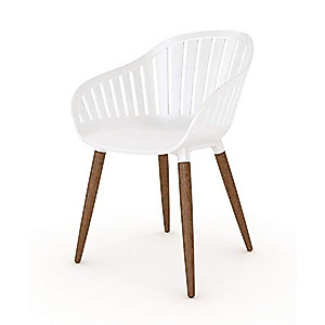 Brampton Patio Brampton Chiavari Outdoor Chairs Set of 2 | Eucalyptus Wood Legs| Perfect for Patio, 2-Piece, Dark Teak Finish