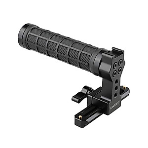 CAMVATE Quick Release Rubber Grip Top Handle with Nato Rail for Blackmagic Pocket Cinema Camera (Black) - 1499