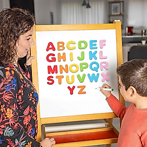 1300 Pieces Mini Foam Letter Stickers for Crafts, 50 Sets of 0.87" Self-Adhesive A-Z Alphabet Letters (6 Assorted Colors)