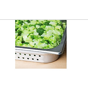 Don Full Size 2 ½” Perforated Steam Table Pan NSF 18/8 Stainless Steel 24 Gauge