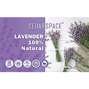 Cedar Space Cedar Blocks for Clothes Storage Set of 24, Cedar Sachets 12-Pcs Lavender Sachets 12-Pcs, 100% Aromatic Red Cedar Accessories for Wardrobes Closets and Drawers