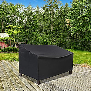 Onlyme Outdoor Bench Cover, Garden Patio Park Outside Loveseat Glider Sofa Furniture Cover Waterproof, 4 Seater