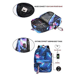 WANHONGYUE My Hero Academia Anime Rucksack 15.6 Inch Laptop Backpack Bookbag with Keychain Stainless Steel Chain Black / 15