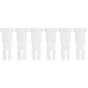 Ipetboom 3 Pairs Glasses Equipment Accessories, Optometry Supplies Optical Chin Rest Paper Pin Attachment Devices for Girls Fix Pin Plastic Paper Fixing Tool Fix Pin Equipment Supplies, White