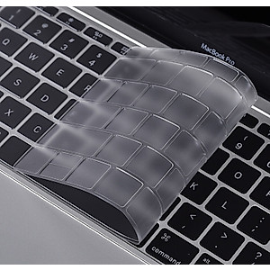 Premium Ultra Thin MacBook Keyboard Cover for Apple MacBook Pro 13 inch Model A1708 Without Touch Bar Only(with Function Keys, 2019-2016 Release), TPU