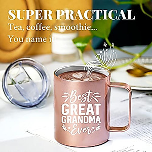 Onebttl Great Grandma Gifts, Stainless Steel Mug 12oz/350ml, Gifts for Great Grandma - Best Great Grandma Ever